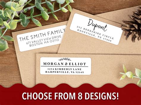 custom return address labels personalized return address stickers etsy