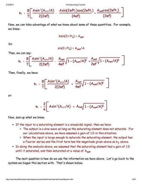 The Describing Function Pdf