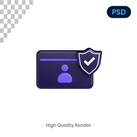 카드 3d 렌더링 그림 프리미엄 Psd 프리미엄 Psd 파일