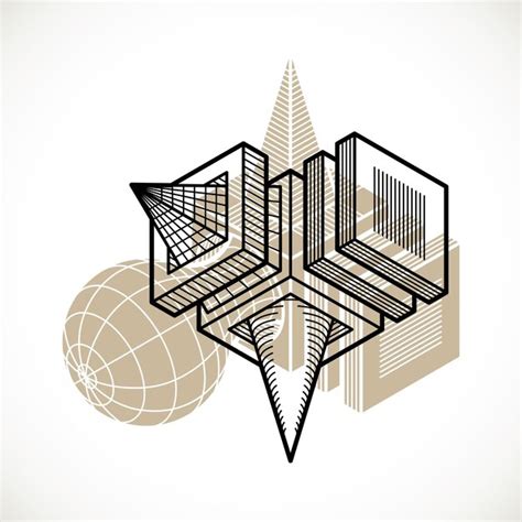 Premium Vector Isometric Abstract Vector Dimensional Shape Polygonal Figure