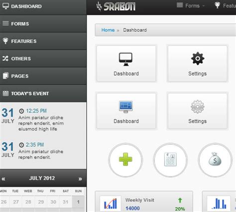Premium Responsive Website Admin Templates Naldz Graphics