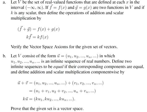 Solved Let V Be The Set Of Real Valued Functions That Are Chegg