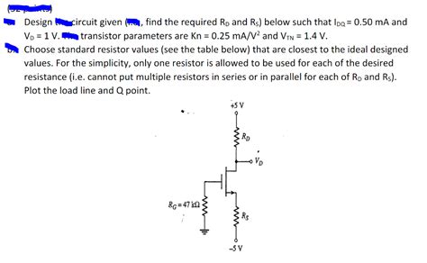 Solved Design Circuit Given Find The Required Rp And Rs Chegg Com