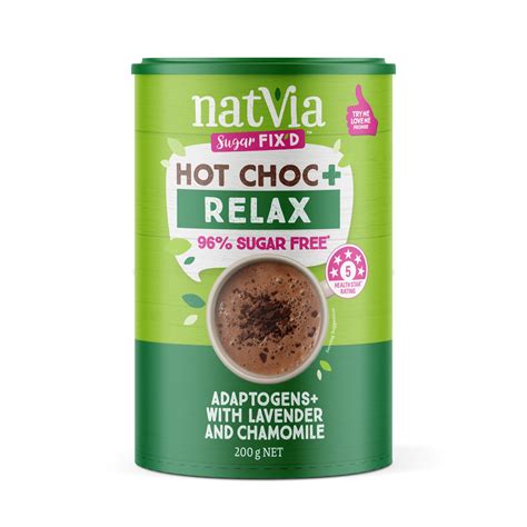 Natvia Relax Hot Choc 200g 96 Sugar Free Natvia Online Store
