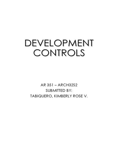 Development Controls Download Free Pdf Real Property Law Property Law