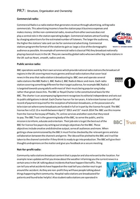 Pr7 Starter Task Docx Public Radio Talk Radio