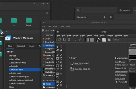 Xfce Gtk And Qt Remove Rounded Corners Using Css Xfce Manjaro
