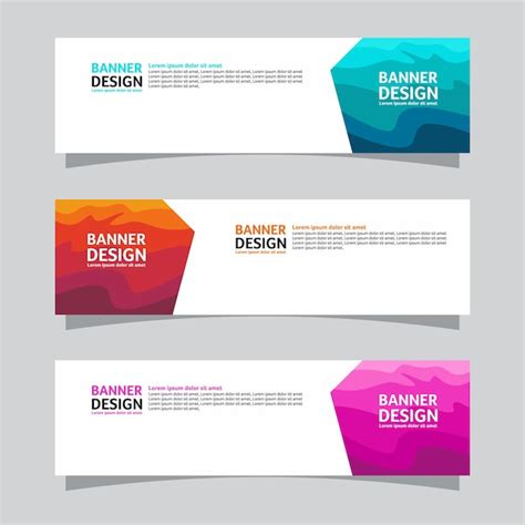 Premium Vector Vector Set Of Landscape Banner Background Design Concept Web Background