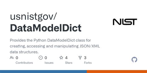 Datamodeldict Datamodeldict Datamodeldict Py At Master Usnistgov Datamodeldict Github