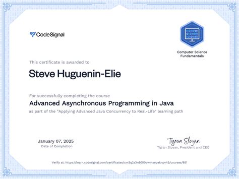 Steve Huguenin On Linkedin Course Certificate For Advanced