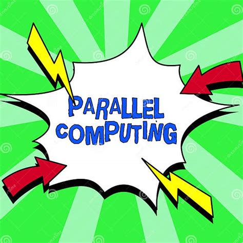 Conceptual Caption Parallel Computing Business Approach Simultaneous Calculation By Means Of
