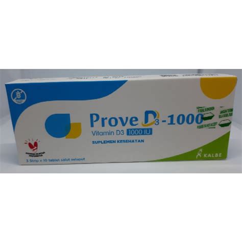 Jual Prove D Vitamin D3 1000 IU Isi 30 Tablet Shopee Indonesia