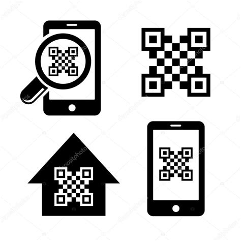 Qr Code Icons Set — Stock Vector © In8finity 35900319