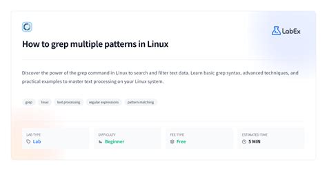 How To Grep Multiple Patterns In Linux Labex
