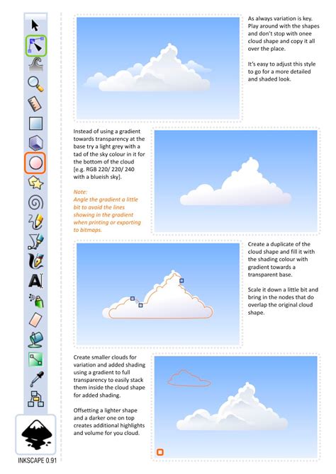 Creating Quick Clouds In Inkscape