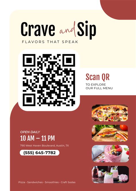 Free Qr Code Menu Templates Editable And Printable