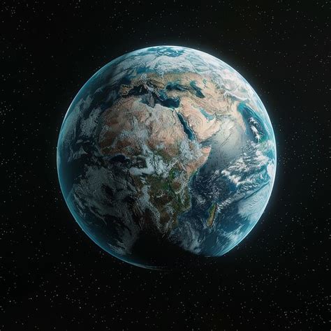 3d Rendered Satellite View Of Planet Earth High Definition With Space