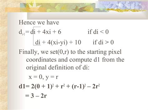 Circle Drawing Algo Ppt