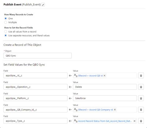 Setup Integration For Records Deleted In Salesforce Optional Accord