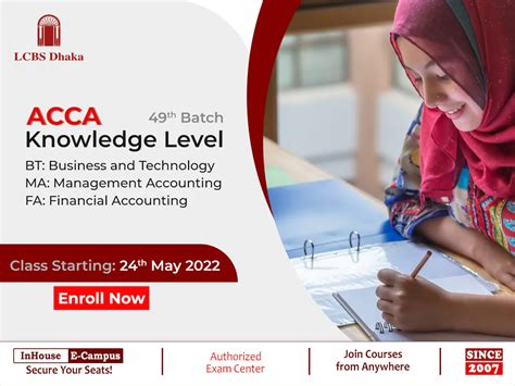 Acca Knowledge Level Lcbs Dhaka Limited