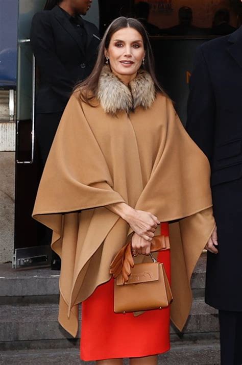 Queen Letizia Debuts New Pieces By Carolina Herrera On Day 2 Of State