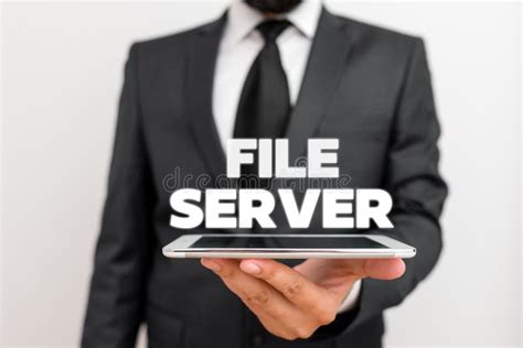 Writing Note Showing File Server Business Photo Showcasing Device