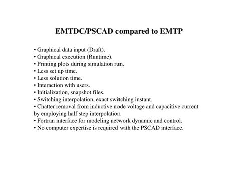Ppt Emtdc Pscad Powerpoint Presentation Free Download Id 3520852