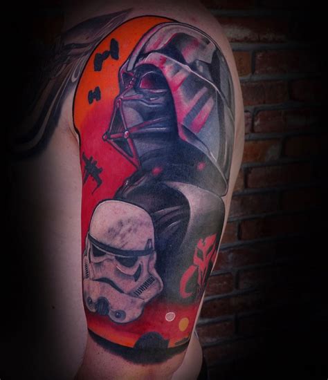Star Wars Darth Vader Face Tattoo