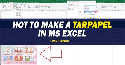 Easy Way To Make Tarpapel In Ms Excel Depedclick