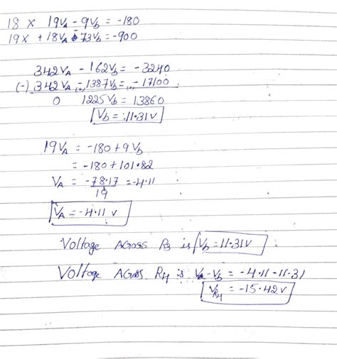 Solved Problem Using Nodal Analysis Find The Voltages V And V Then Course Hero
