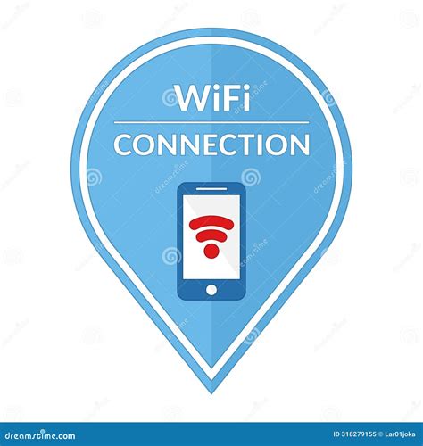 Wifi Connection Label Vector Stock Vector Illustration Of Mobile Design 318279155