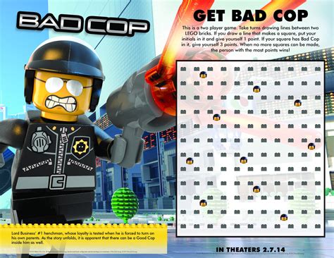 Lego Movie Coloring Pages Bad Cop Lego The Lego Movie Bad Cop Alarm