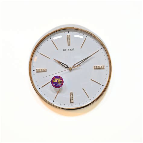 Amms Non Ticking Stylish Curved Glass Wall Clock Amms Watches And Clocks