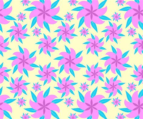 Premium Vector Abstract Shape Floral Pattern Design Background