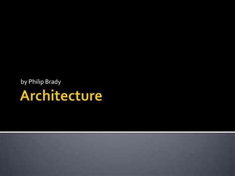 Architecture Pptx