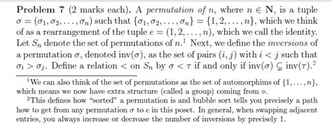 Solved Problem 2 Marks Each A Permutation Of N Where N € N Is