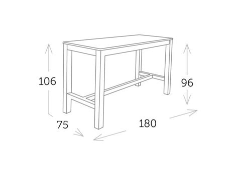 Table De Bar Rectangulaire Intérieur Et Extérieur En Teck Recyclée