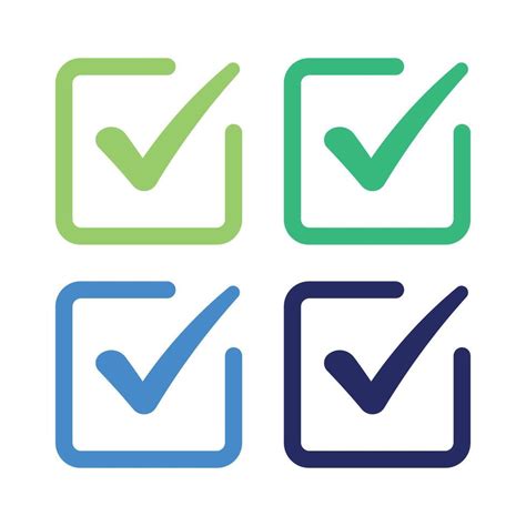 Check Mark Boxes Set 57966415 Vector Art At Vecteezy