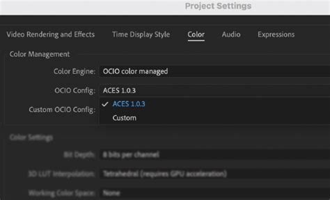 Opencolorio And Aces Color Management Beta