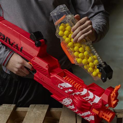 Nerf Rival Nemesis Mxvii 10k Blaster Team Red Full Motorized Hopper
