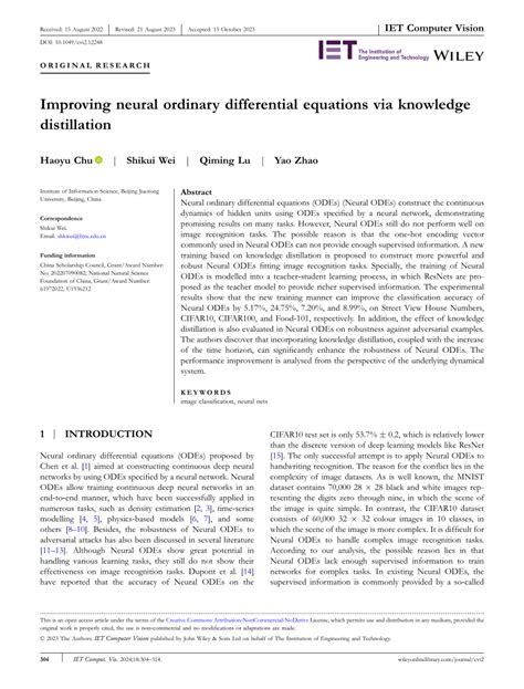 pdf improving neural ordinary differential equations via knowledge