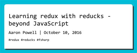Learning Redux With Reducks Beyond JavaScript