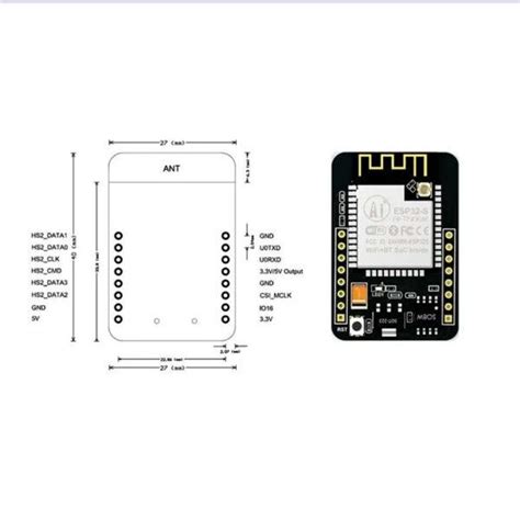 Esp32 Cam Wifi Module Bluetooth With Rhyx M21 45 Camera Module Roboticsdna