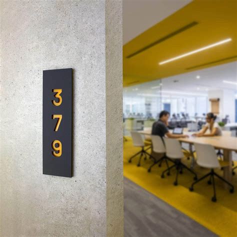 Apartment Number Sign — Acrylic Door Plate Bsign Store