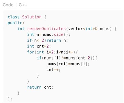 Santheesh P M On Linkedin Cplusplus Array Removeduplicates Coding Inplacealgorithms