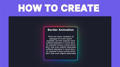 master css border animations in 8 minutes youtube