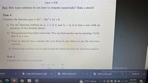 Solved Cosx06 Hint How Many Solutions Do You Have To