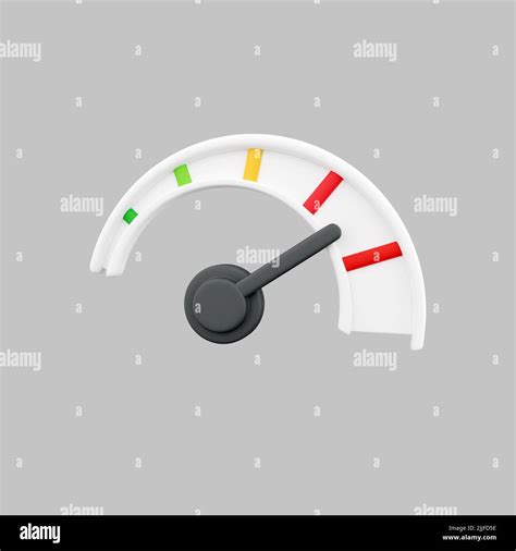 3d render speed 3d rendering speedometer 3d render speed indicator on gray background stock