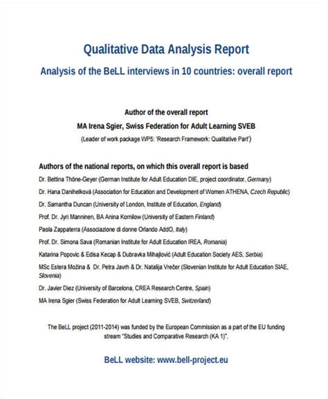 Equity Research Report Template