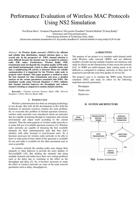 Pdf Performance Evaluation Of Wireless Mac Protocols Using Ns2 Simulation